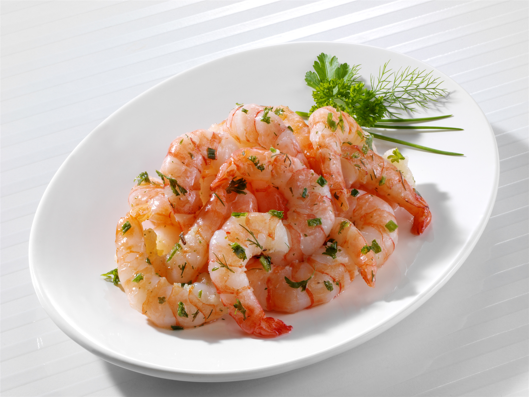 Gambas in Knoblauch-Kräuter-Öl SALMON HOUSE | Werner Lachs & Caviarversand